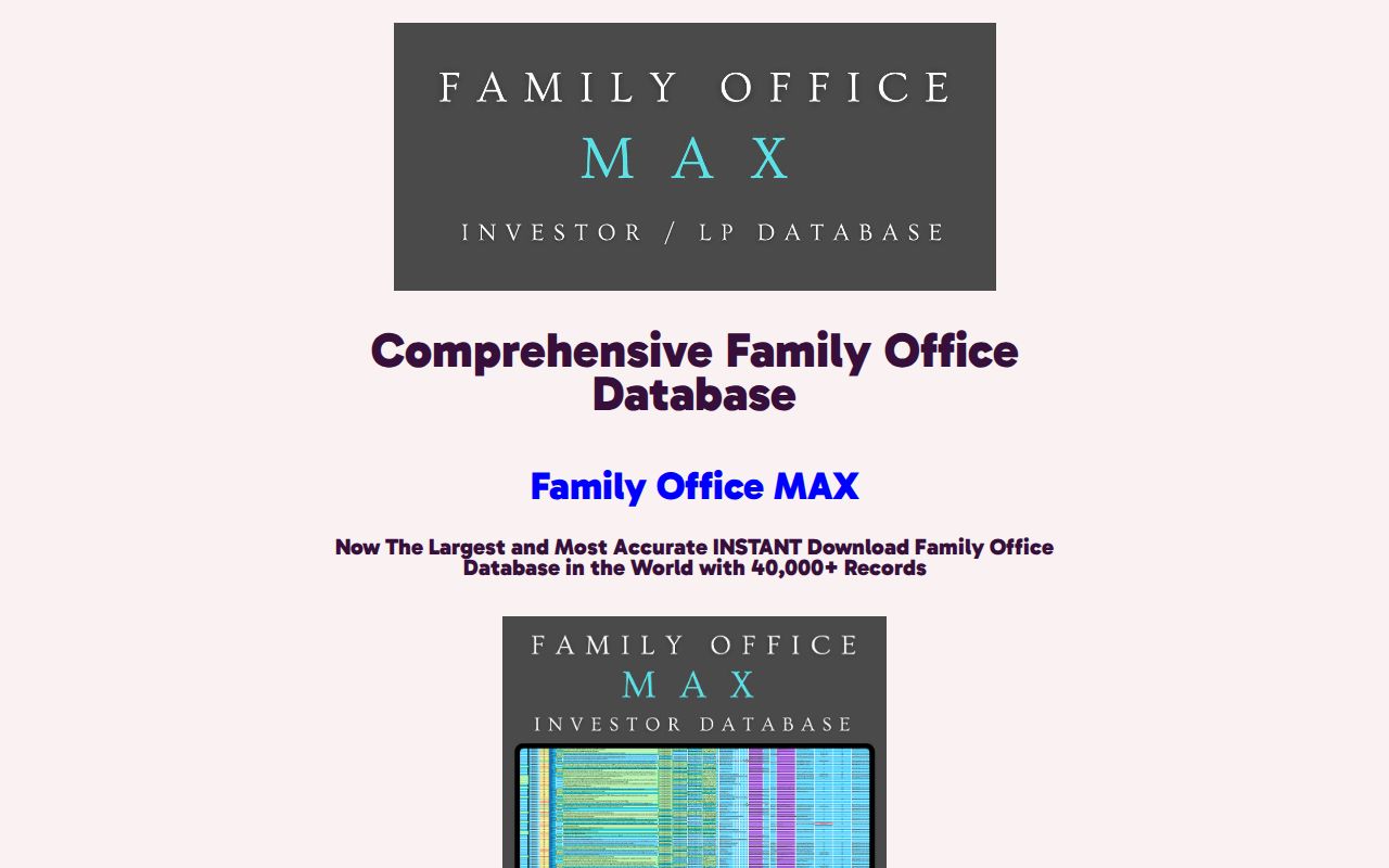 Family Office Database